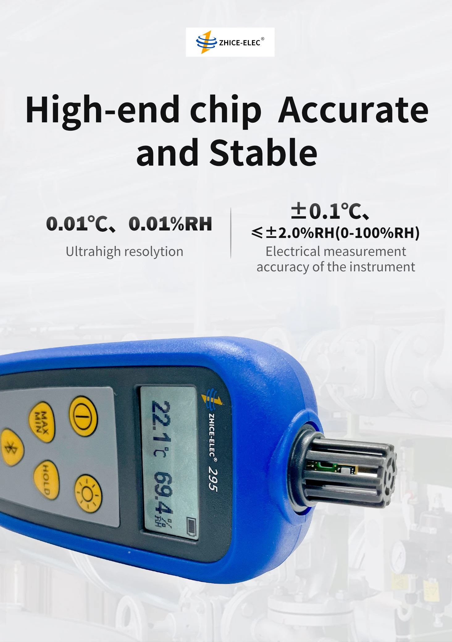 Factory Industrial Grade Portable Handheld LCD Digital Temperature and ...