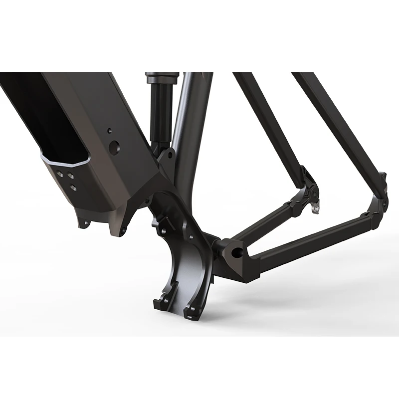 Aluminum Bafang M500 Full Suspension Mountain Ebike Frame