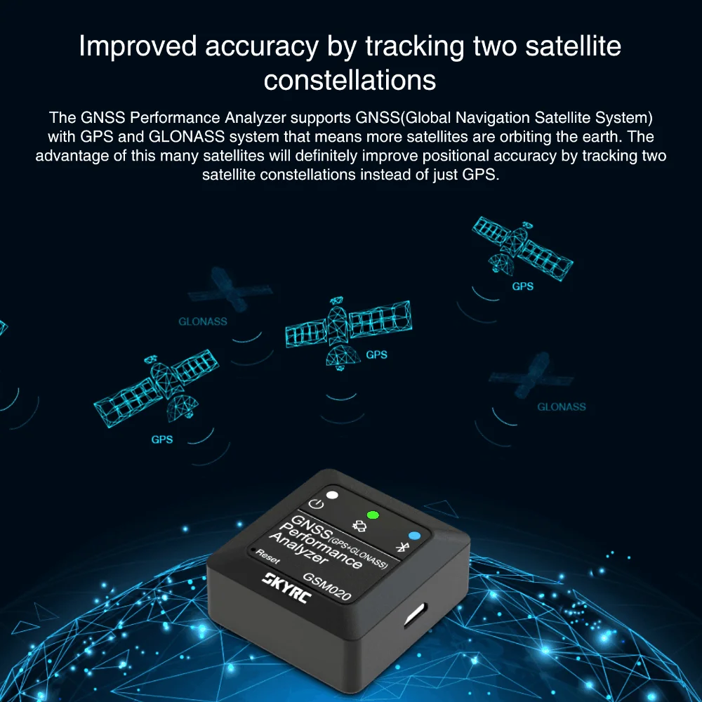 Skyrc Gsm020 Gnss Performance Analyzer Power Bluetooth-compatible App ...
