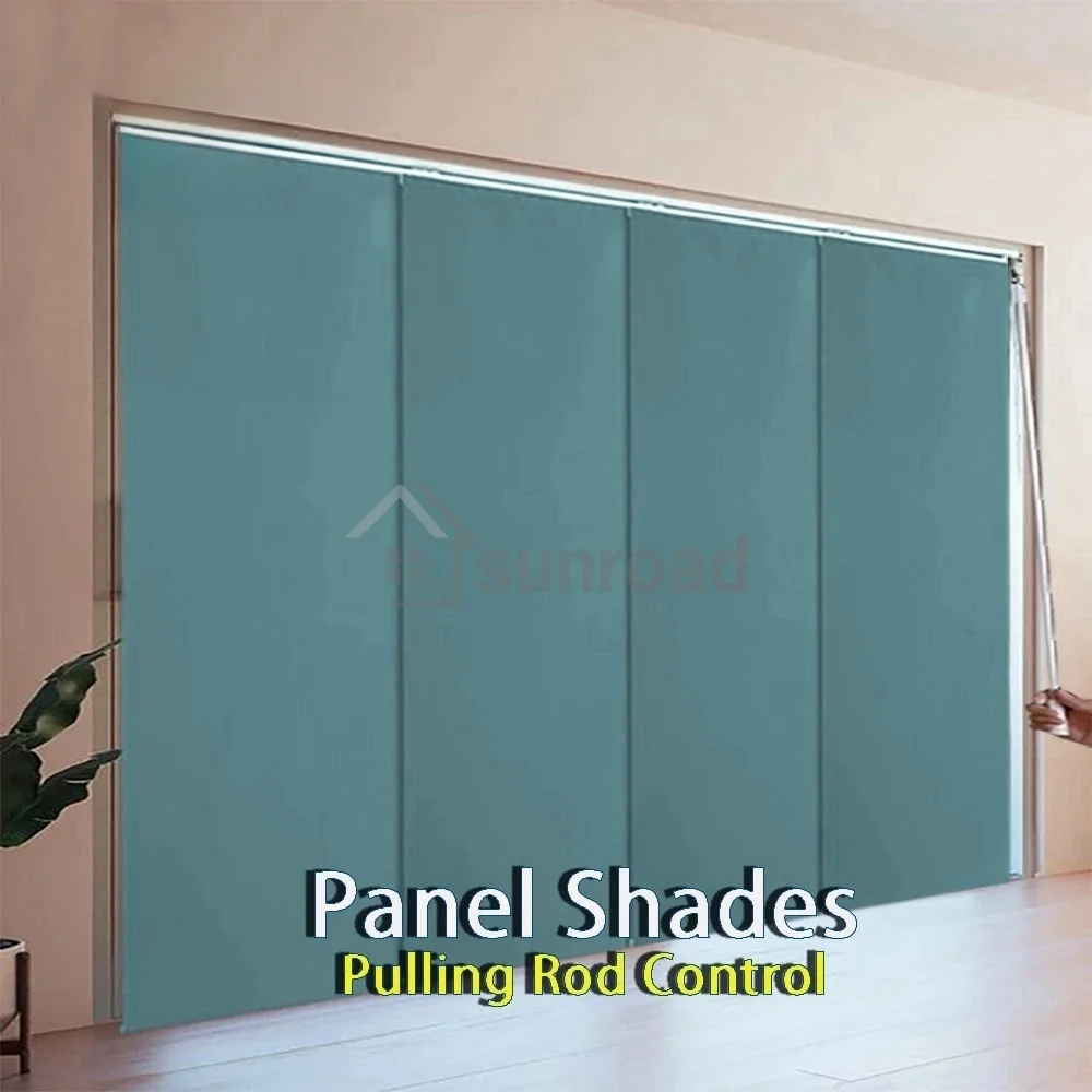 Blackout Sliding Panel Blinds - Vertical Track System for Windows ...