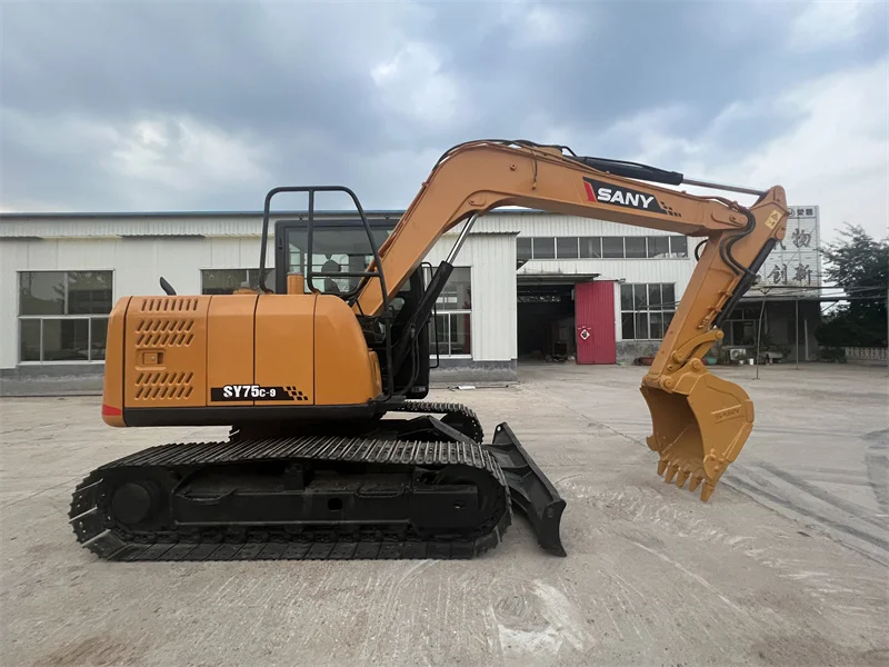 Sany Used Excavator 8T Digger SANY SY75, Second Hand Used Excavators ...