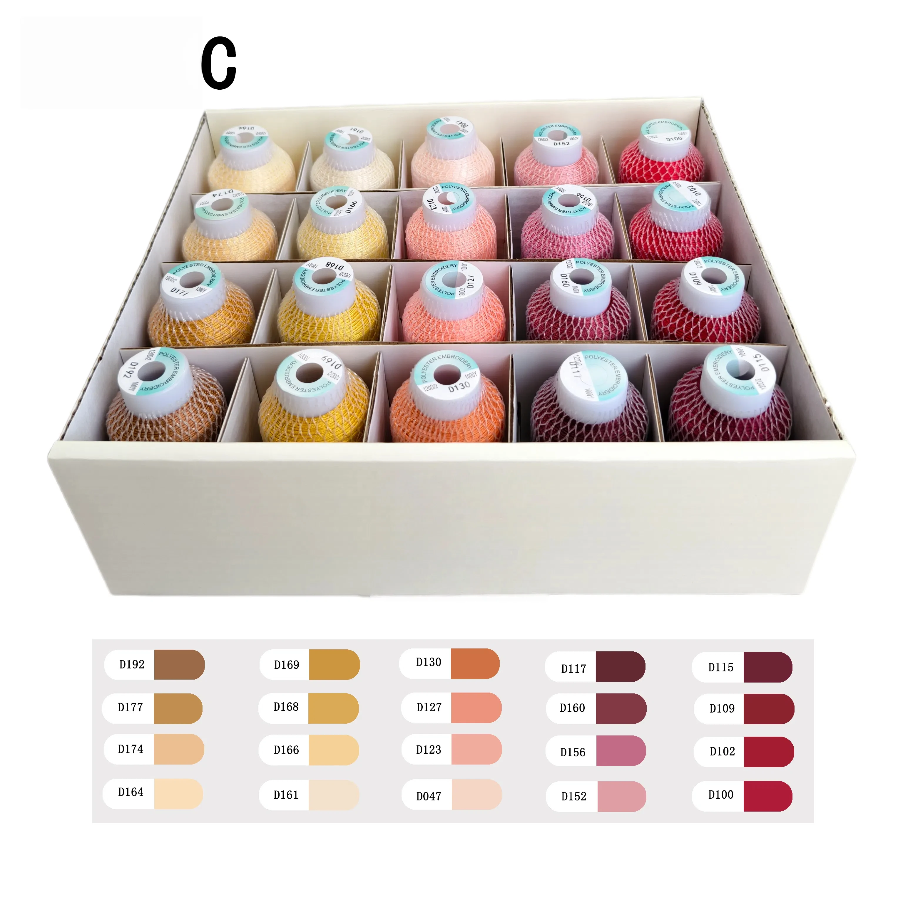 1000M Polyester Embroidery Thread - High Tenacity & Bright Color