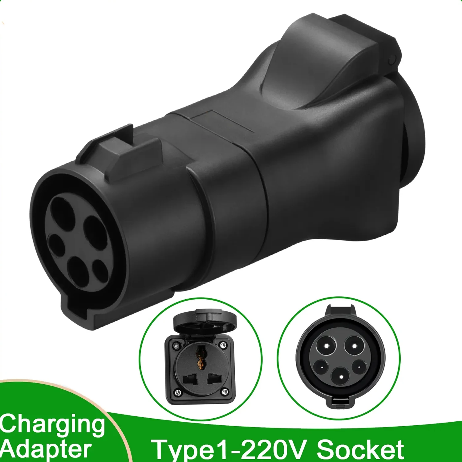 J1772 To Ac Universal Socket Adapter Evse Car Charger Connector Adaptor ...