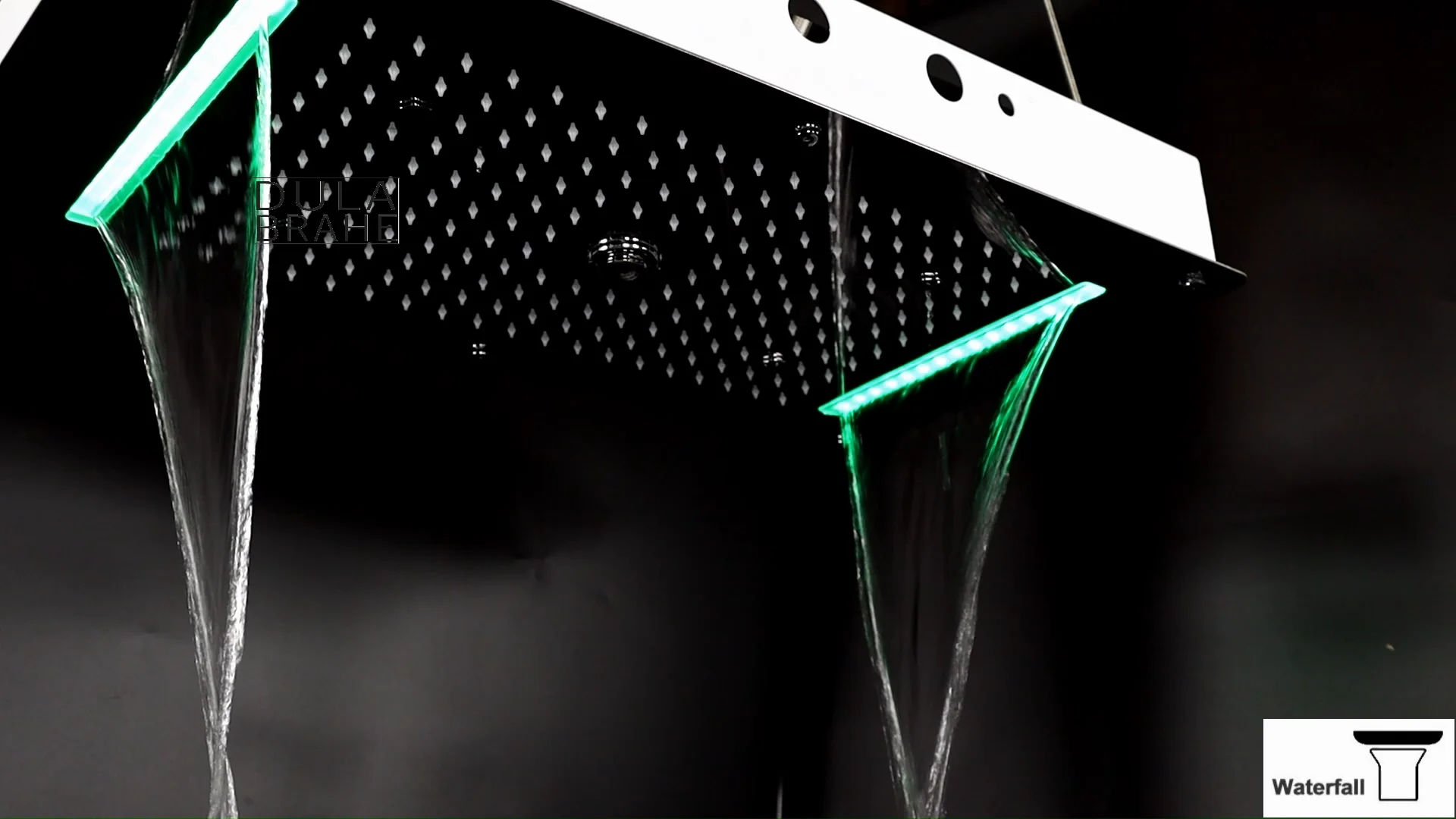 Luxury Shower System Set 380*700mm Large Ceiling Led Shower Head Rain ...