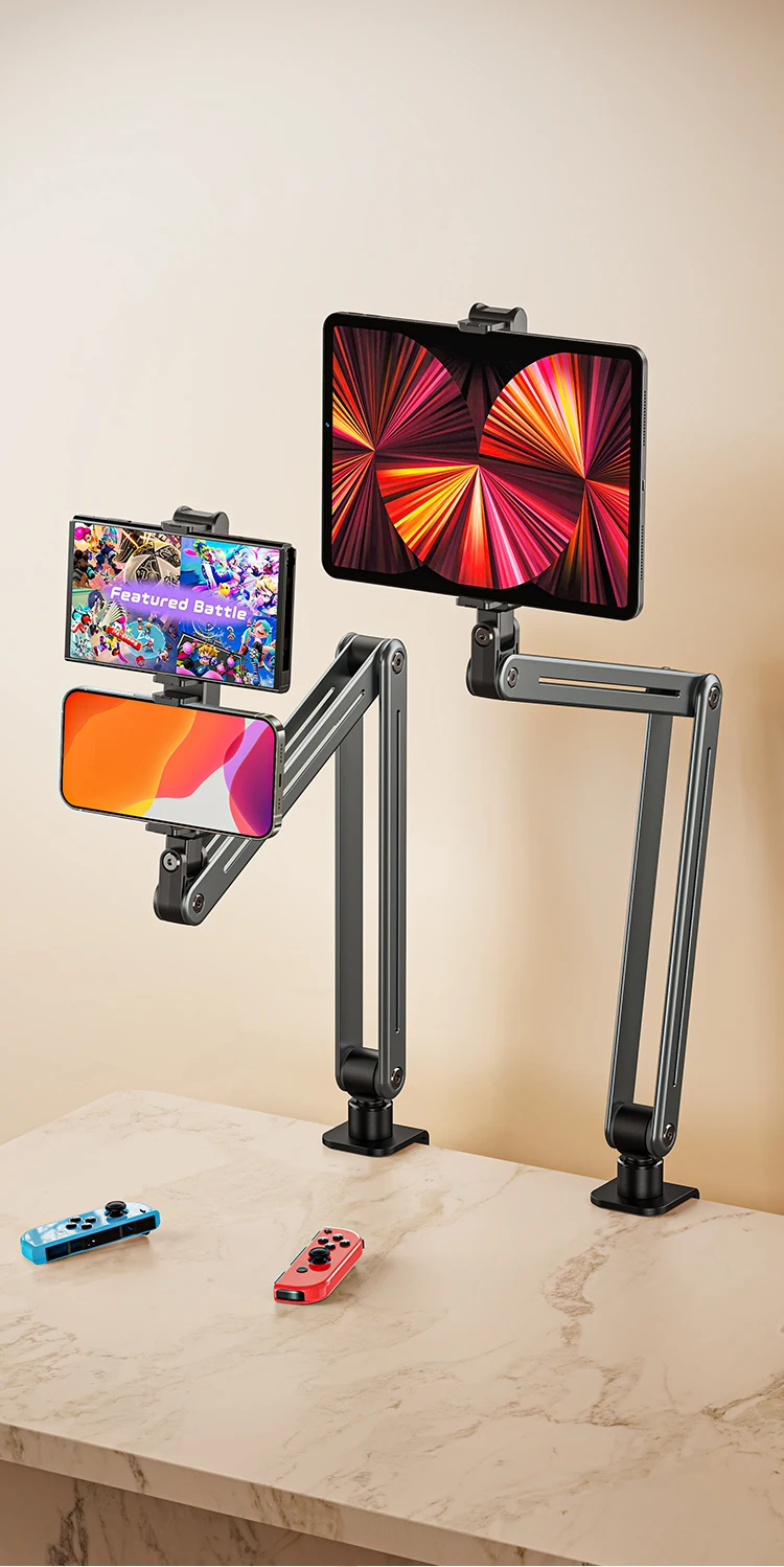 Foldable Holder Long Arm Bed Desktop Lazy Stand Mounts for 4-13.5 Inch Phone Tablet| Alibaba.com
