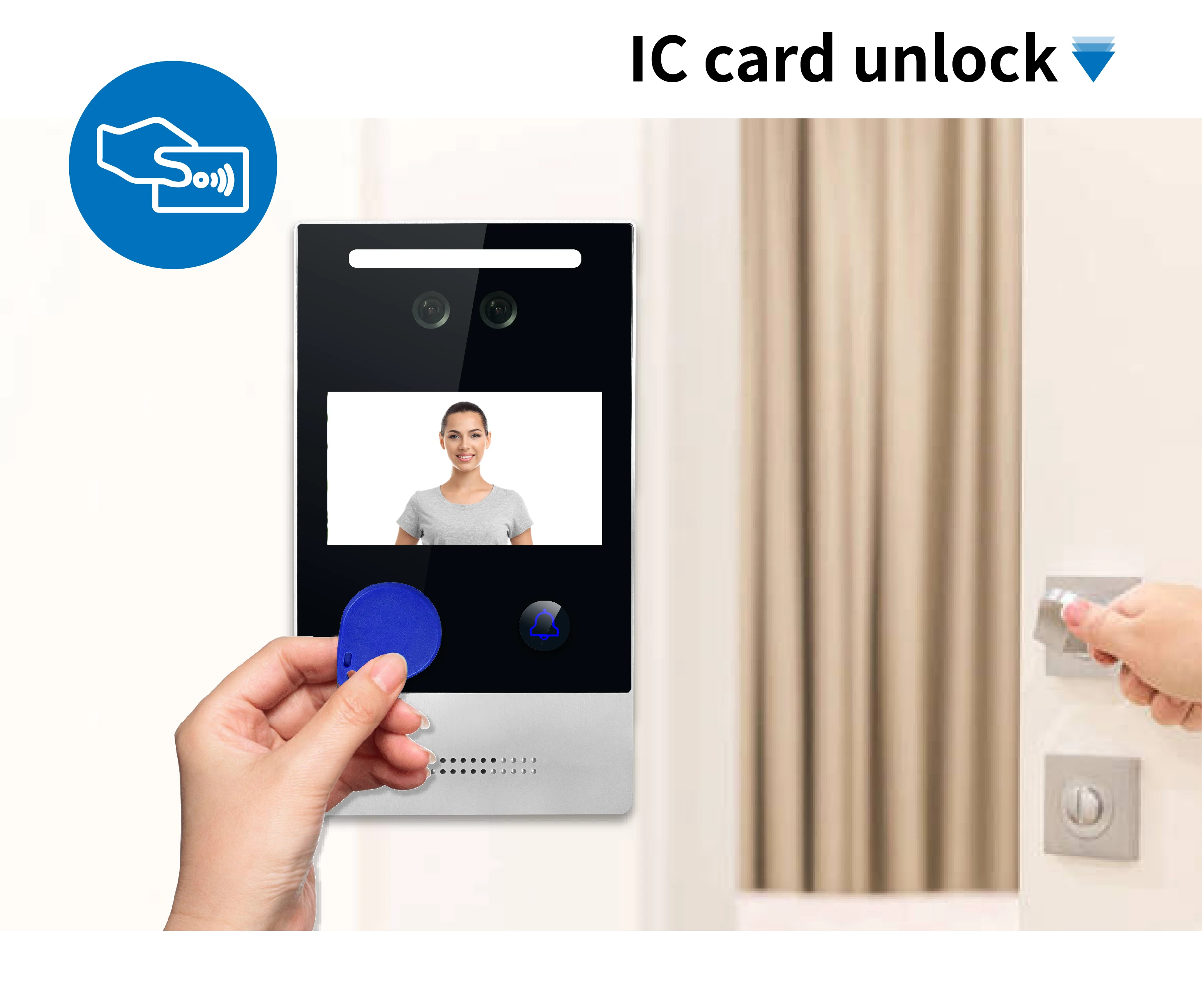 Multi-apartment And Villa Tuya Doorphone Intercom With 1-6 Apartments ...