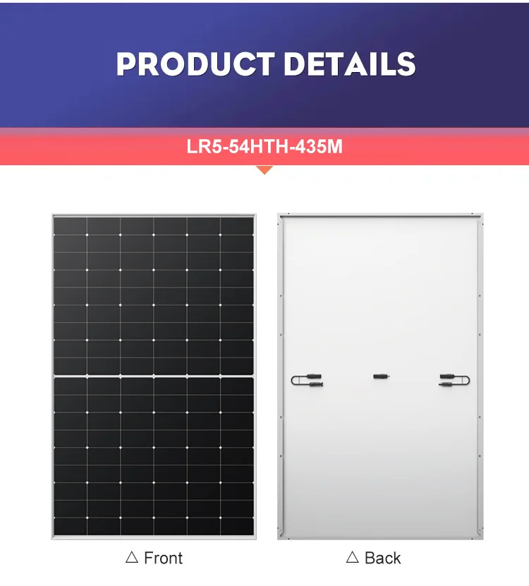 Longi Solar 435w 430w 425w Black Solar Panels No Busbar 182mm Hi-mo6 Lr5-54hth 440w Solar Panel ...