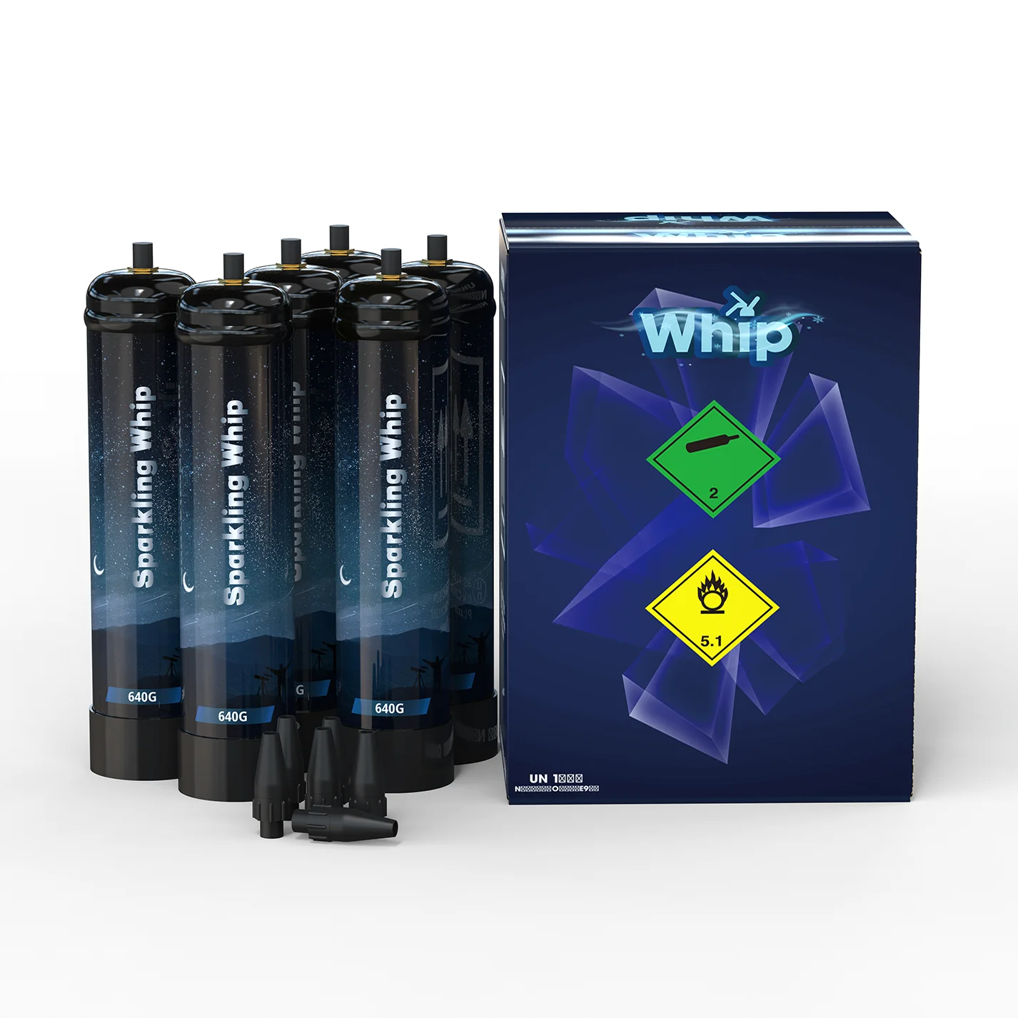 Hot Sale Sparkling Whip 640g Whip Cream Chargers 0.95L Gas Whipped ...