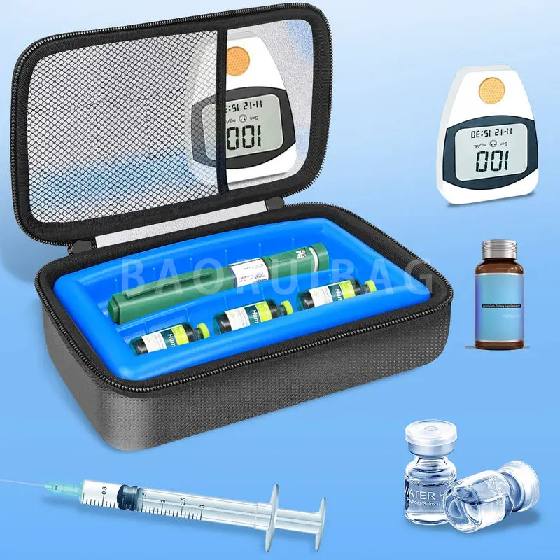 Portable Insulin Storage Box Medical Cooler Bags Organizer Case Insulin ...