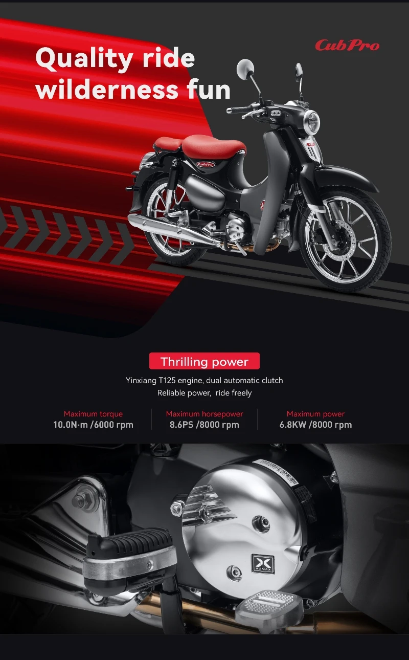 Kamax 2025 Honda Super Cub Motorcycle - Customizable OEM | Wholesale