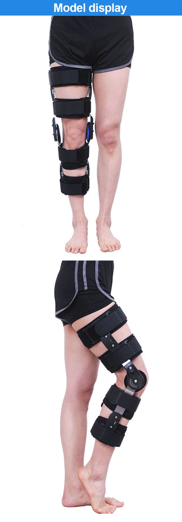Adjustable Leg Stabilizer Rom Knee Immobilizer Medical Orthopedic Post ...