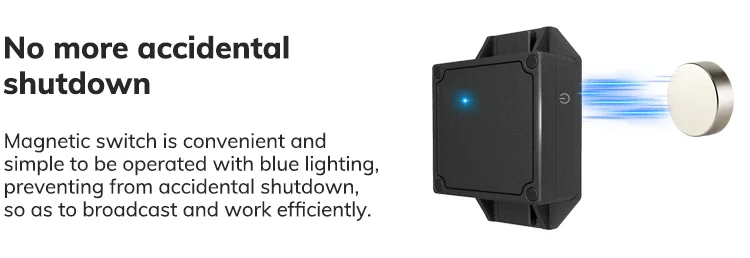 Minew IP68 Accelerometer Ibeacon - Wireless Temperature Monitor