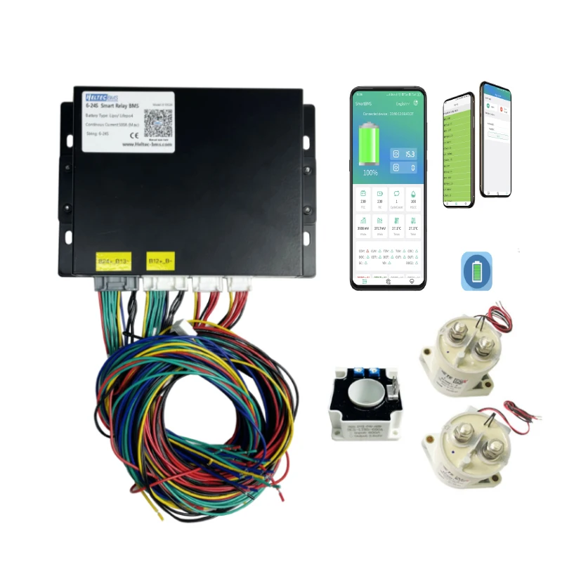 Heltecbms 24s 200A Smart Relay BMS for Lifepo4 Ternery