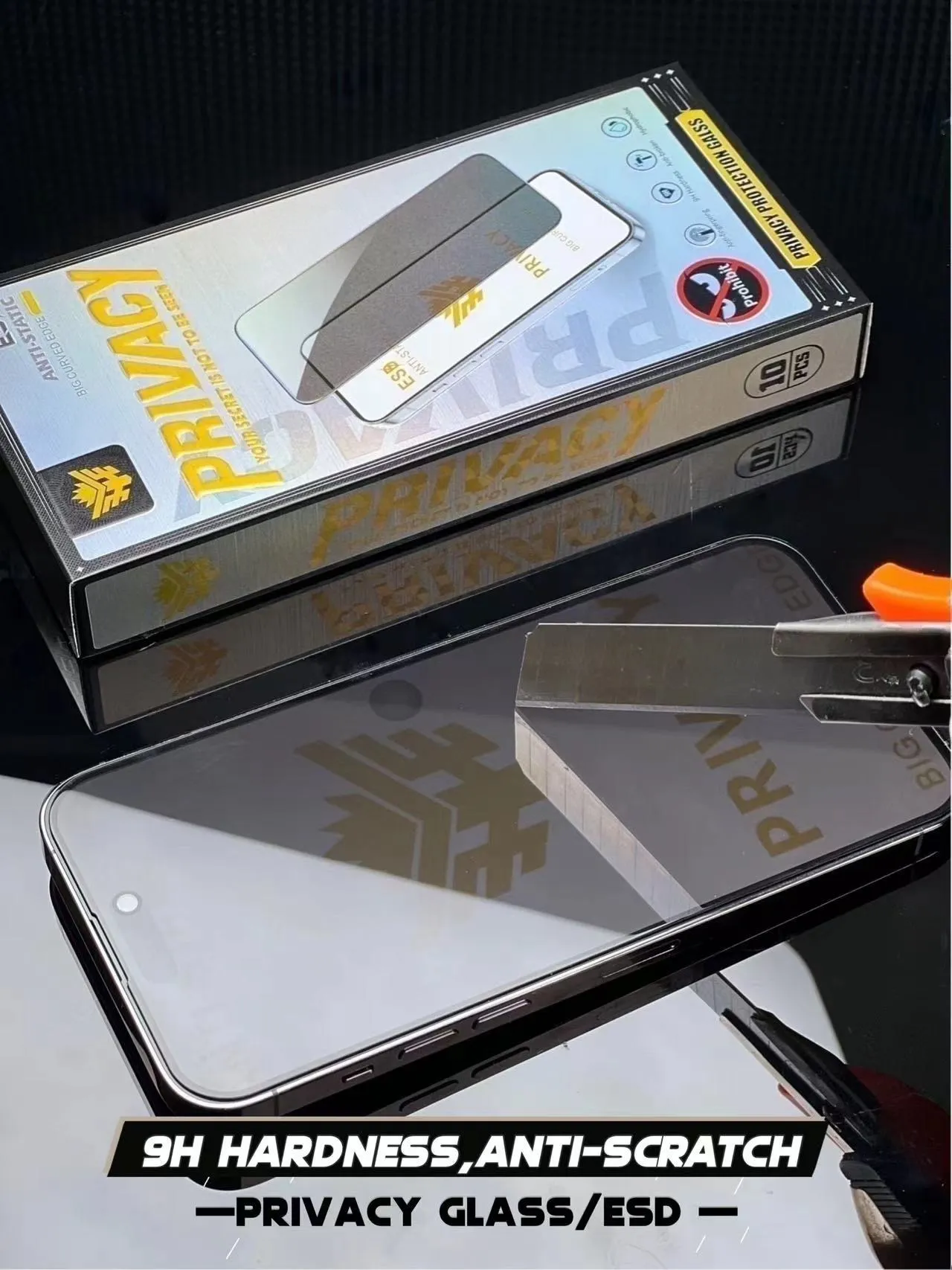 Anti-static Privacy Screen Protector for iphone 14 13 12 11 Privacy ...