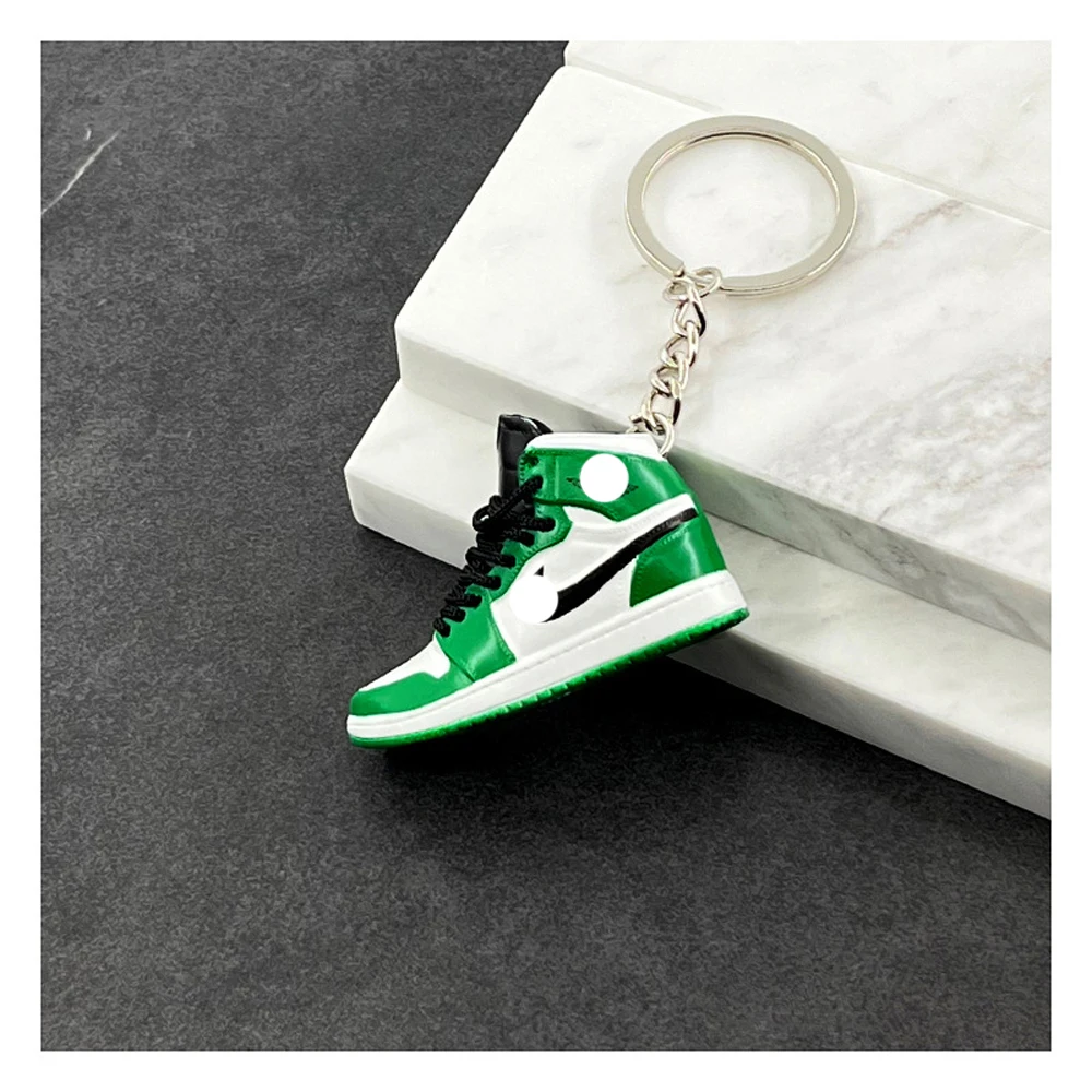 Basketball Shoes Model Pvc Rubber Keychains Sneakers Key Chain Keyring ...