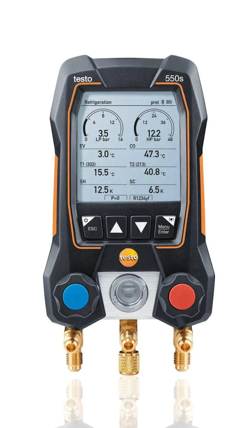 Original Testo 550S 557S Digital Manifold Gauge With Testo 115i Clamp ...