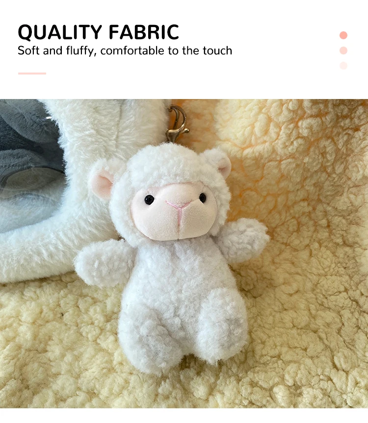 Customized Stuffed Animal Plush Doll Keychain Plush Pendant Lamb ...