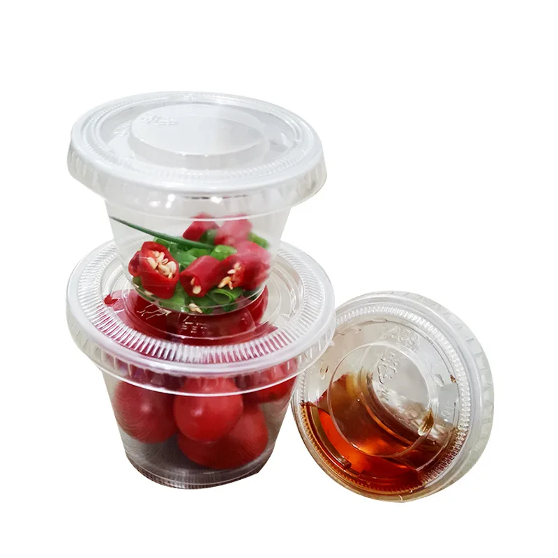 1-5oz Sealing Small Food Containers Disposable Pp Plastic Sauce Cup ...