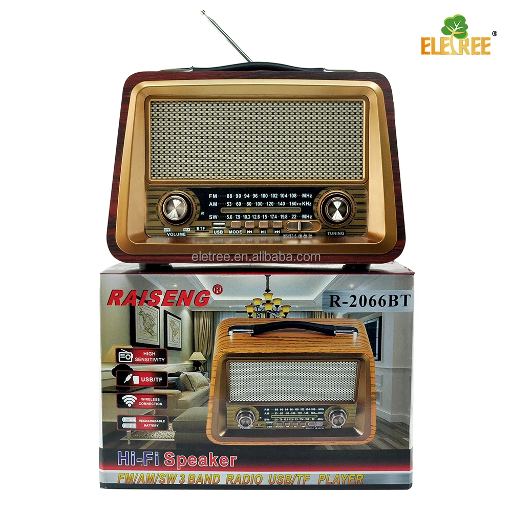 Retro Vintage Wireless USB Rechargeable AM/FM/SW Radio – Portable ...