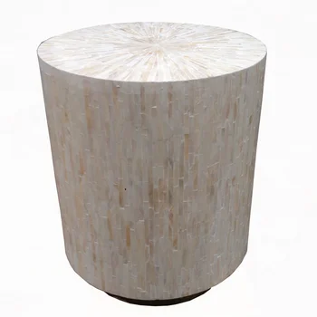 High Quality New Design Round Mop Stools Mother Of Pearl Inlay From ...