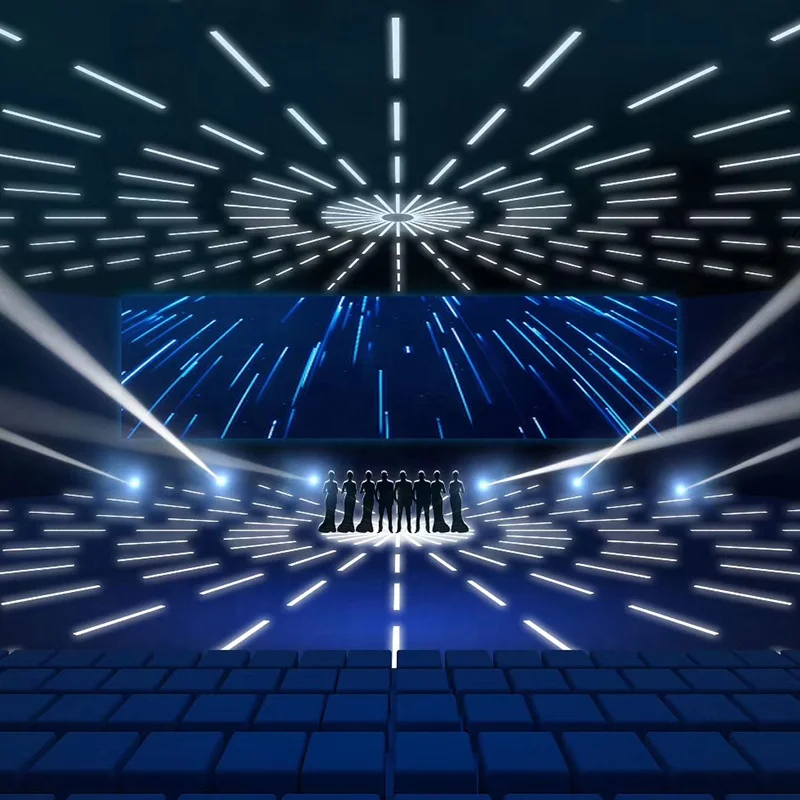 kinetic lights winch price led pixel tube strip stage light hoist crane ...