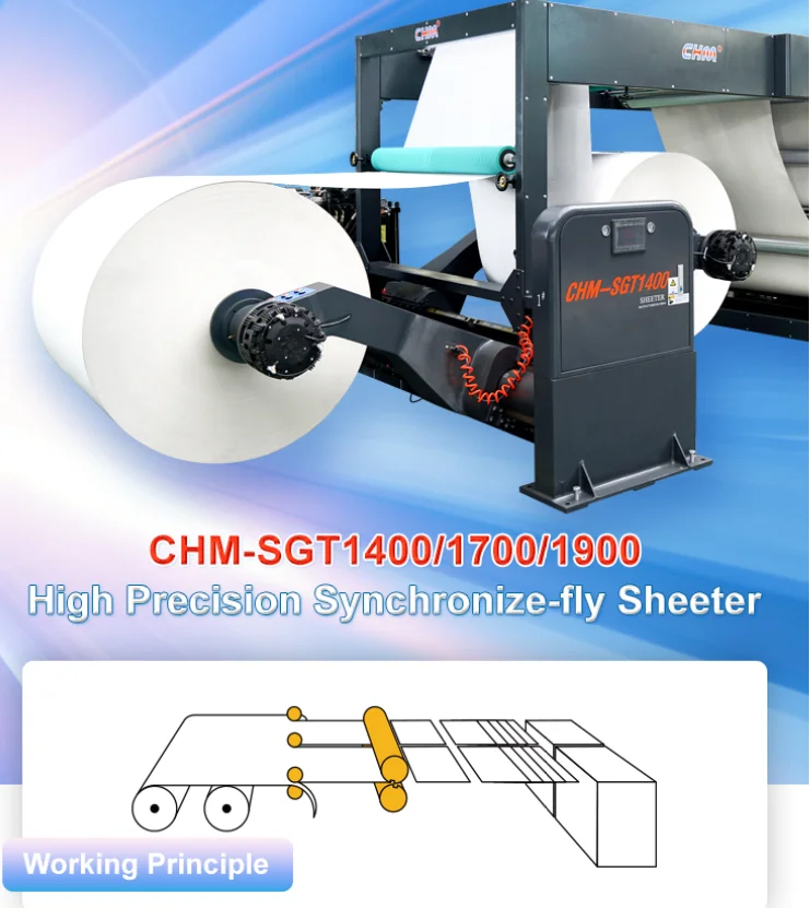 High Precision Chm-1700 Electric Guillotine Paper Cutter Paper Sheeter ...