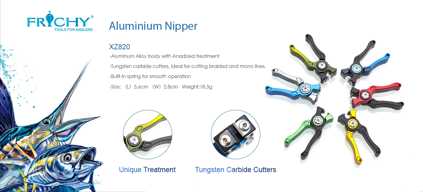 XZ820 Aluminum Fishing Nipper - Durable Line Cutter