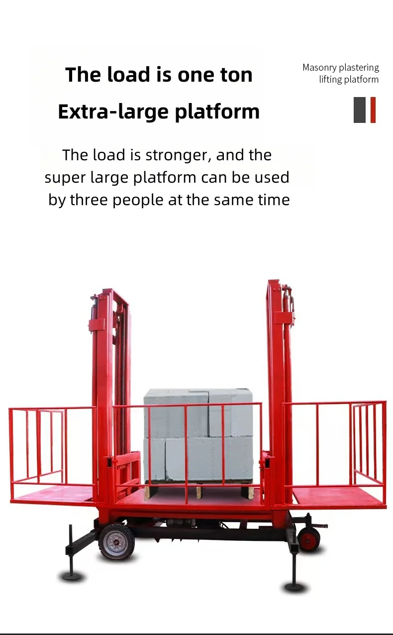 Hydraulic Lift Masonry Plastering Platform Wall Lift Construction Site ...