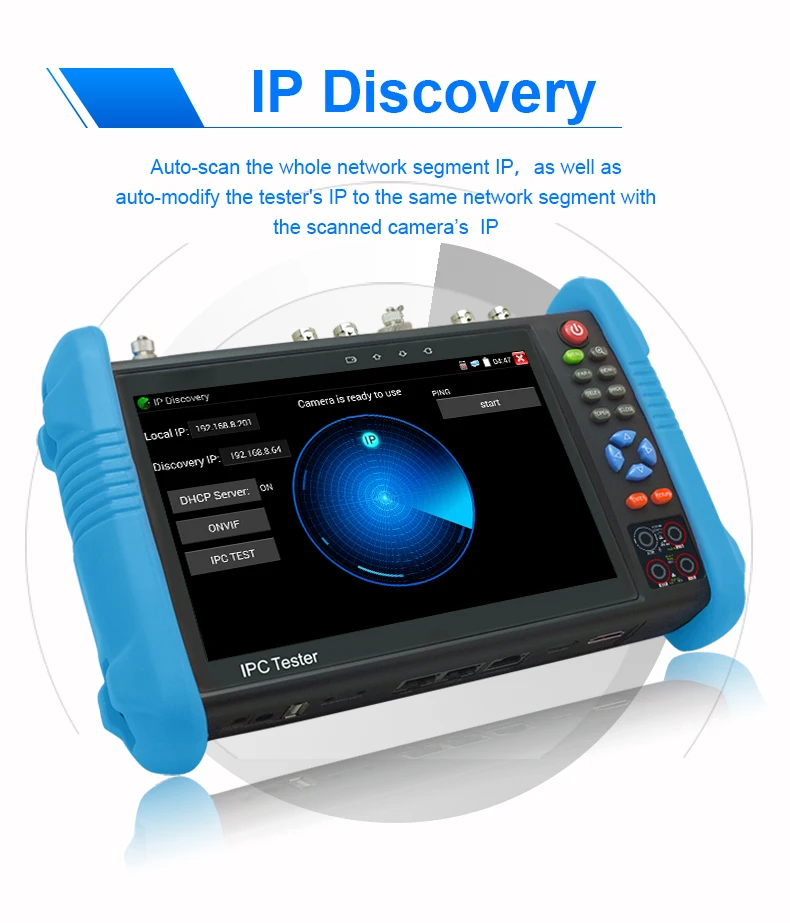 8k Cctv Tester Diy Kit Ip Analog Cvi Tvi Ahd Five-in-one Cctv Camera ...