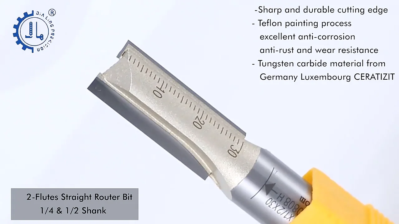 2 Flute Tct Straight Slot Cnc Router Bit 6mm 8mm 12mm 1/4 1/2 Inch ...