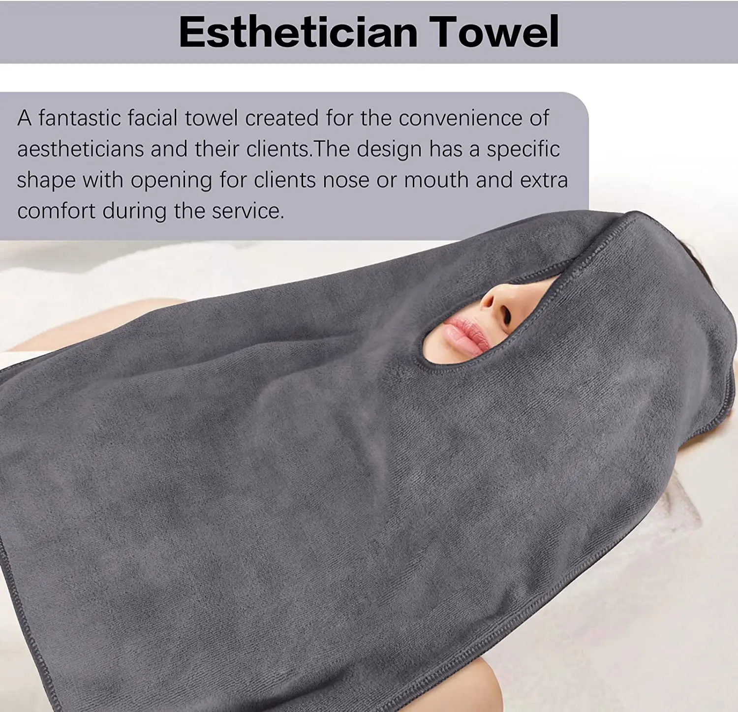 Custom Microfiber Spa Facial Glow Towels for Estheticians