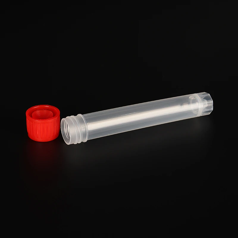 5ml Plastic Pp Test Tubes Screw Caps Small Bottle Vial Storage ...