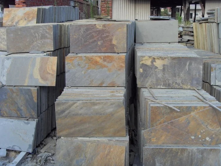 Natural Stone Black Roof Slate Green Slate Tiles For Villa Slate ...