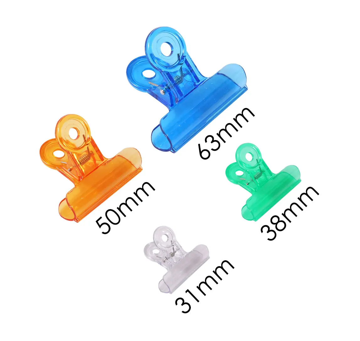 Foska Plastic Bulldog Clips - Reliable Mini Binder Clips