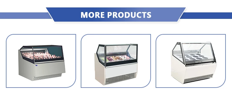 Europe Gelato Cart Display Freezer Showcase Cold Drinks Beverage Ice ...