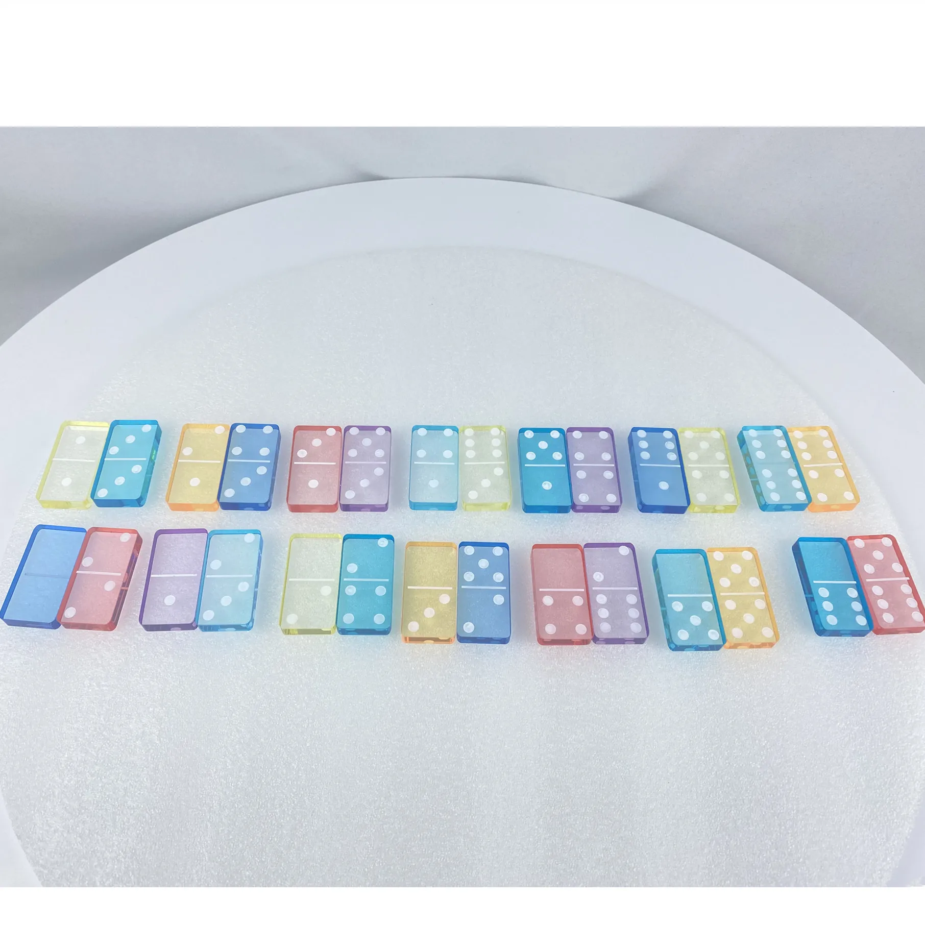 Custom Colorful Sublimation Dominoes Blanks - Fun Game Set