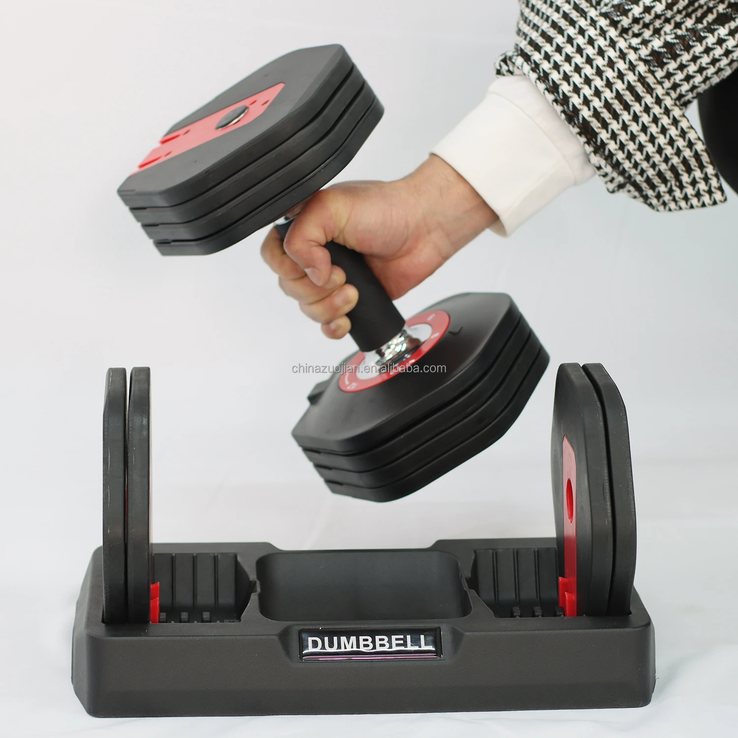 Dumbbell Adjustable Weights Spin Handle With One Hand, 12kg Dumbbell 6 ...
