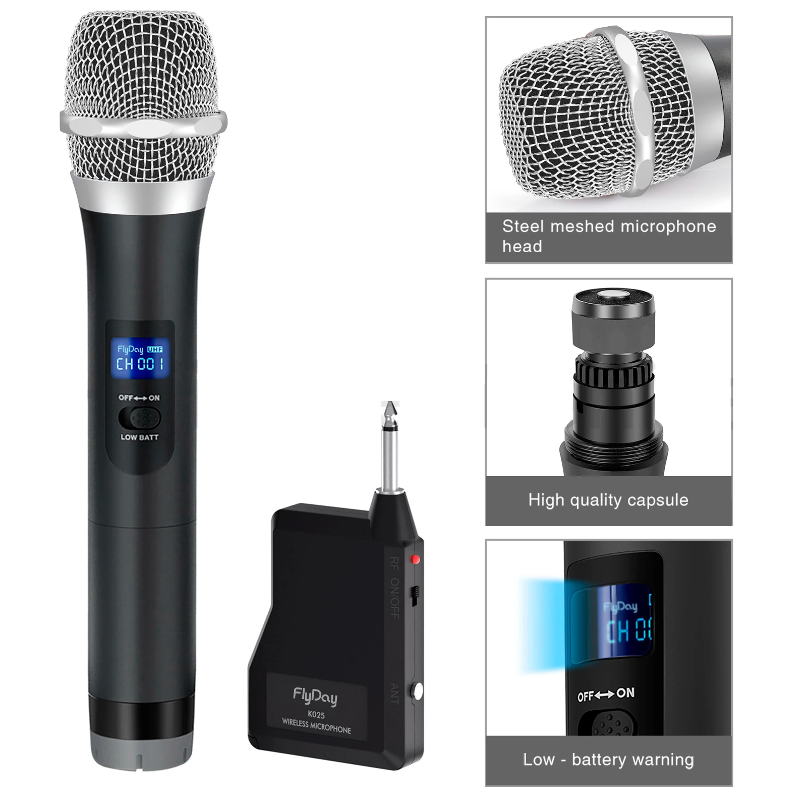 Oem Wireless Ktv Karaoke Microphone For Home Party Dynamic Handheld ...