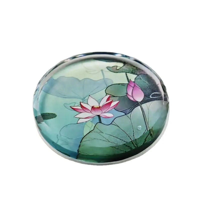 80mm Dome Paperweight K9 Grade Crystal Glass Paperweight Customized ...