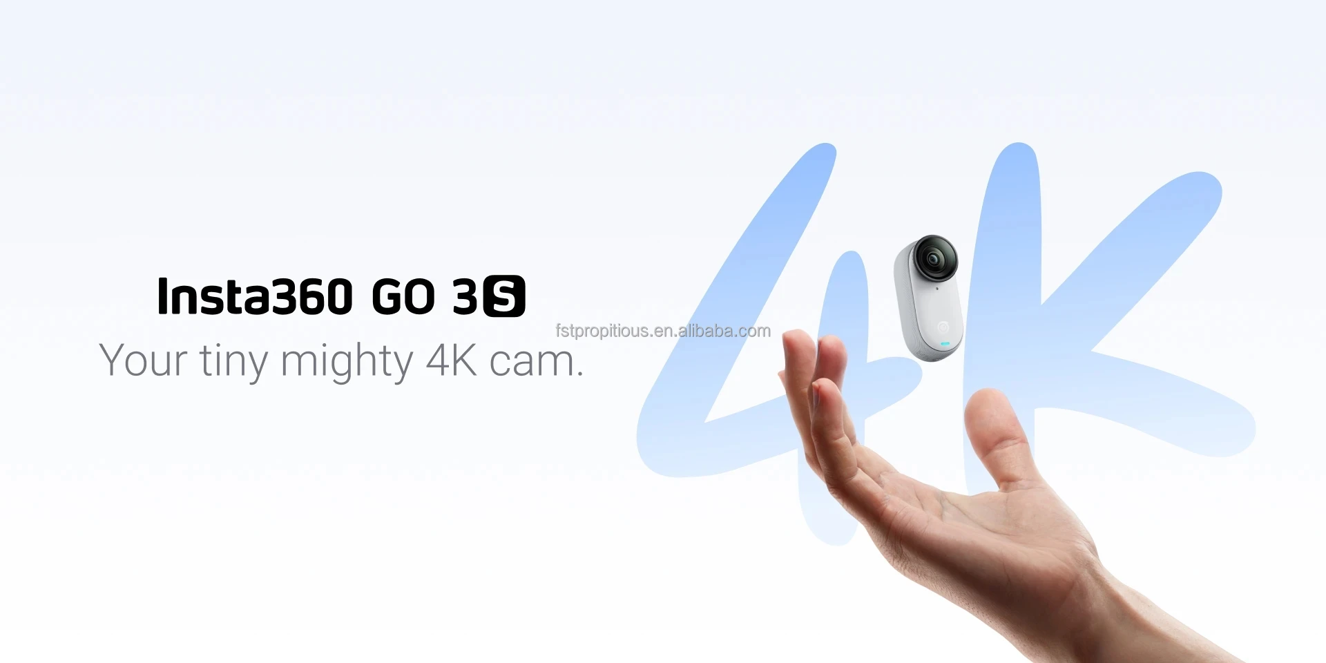 Insta360 GO 3S Waterproof 4K Action Camera with 170° Wide Angle & AI ...