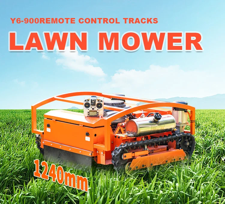 Remote Control Weeder Robotic Gasoline Powerful Lawn Mower Robot Garden ...