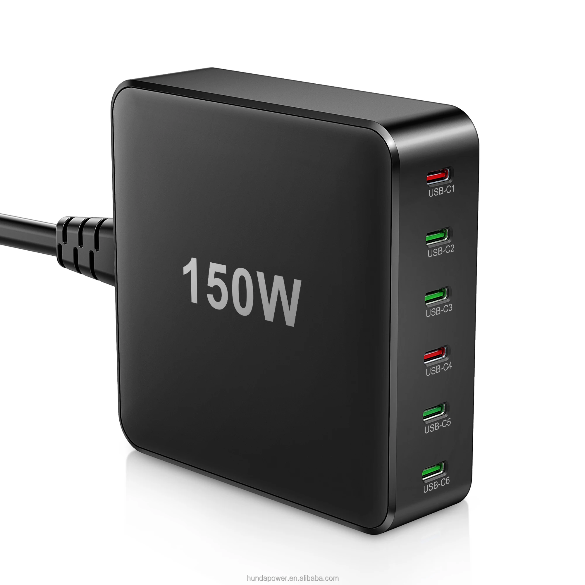 150W USB C PD Charger with 6 Ports - Fast Charging Station
