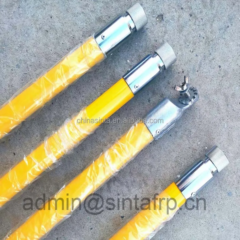 11kv 33kv Resistive Electric Shotgun Sticks High Voltage Fiberglass ...