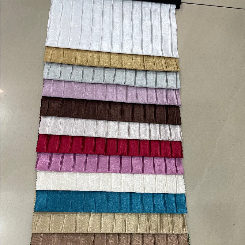 Modern Curtain Fabric Roll Heavy Weight Solid Crushed Velvet Curtain ...