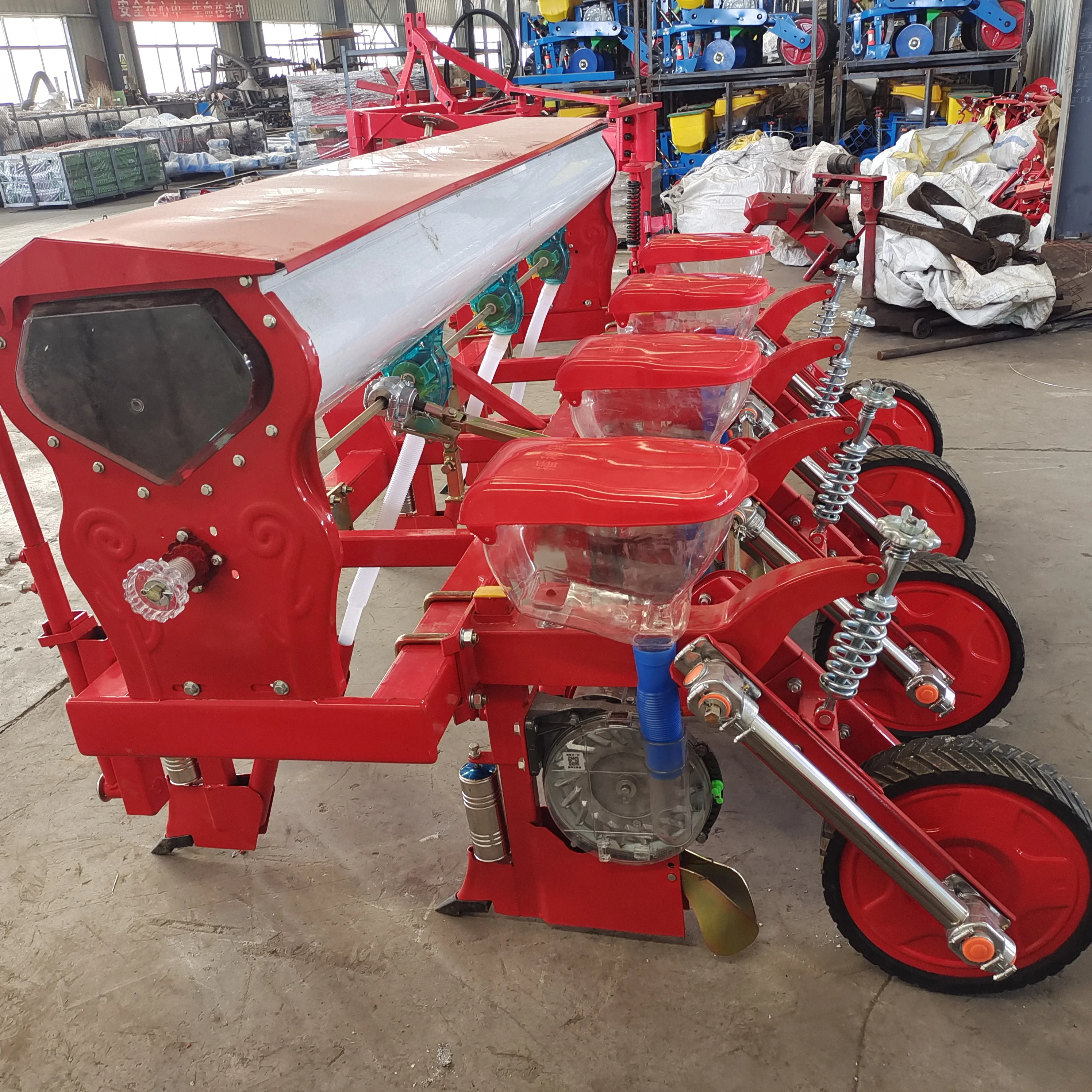 Agricultural Maize Seeder Drill 4 Rows Corn Seeder with fertilizer ...