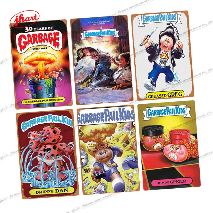 Vintage Garbage Pail Kids Signs - Fun Decor for Any Space