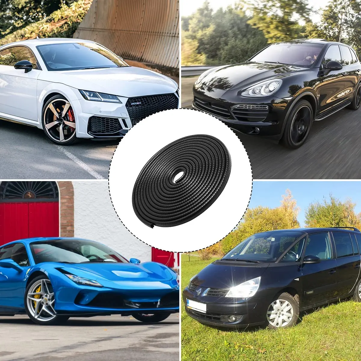 Custom Pvc Car Door Edge Guards Protector Built In Shaped Steel Sheet U ...