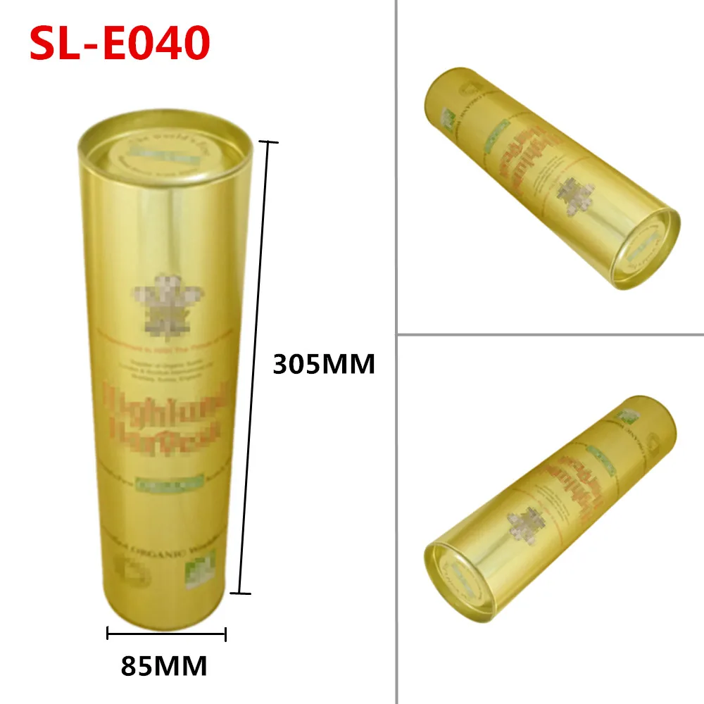 Custom Round Whisky Tin Box Wine Bottle Gift Boxes Metal Packing - Buy ...