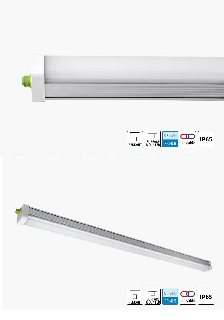 Linkable Warehouse IP65 Waterproof 60 120 240cm T5 Led Batten Light ...