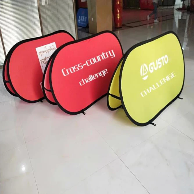High Quality Outdoor Display Double Sided Printed Banners Custom Folding Horizontal Pop Up A ...